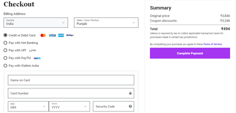 Udemy Rs 360 Offer - Best Coupon and Deals, get courses under ₹500